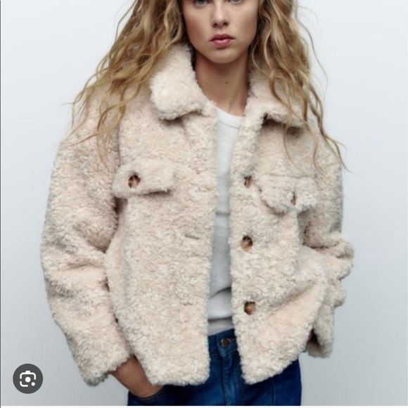 Zara | Jackets & Coats | Zara Shearling Jacket | Poshmark